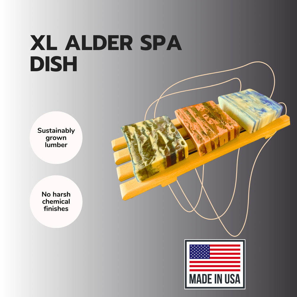 Exotic Wood - Limited Edition: Wood Soap Dish - Made in USA